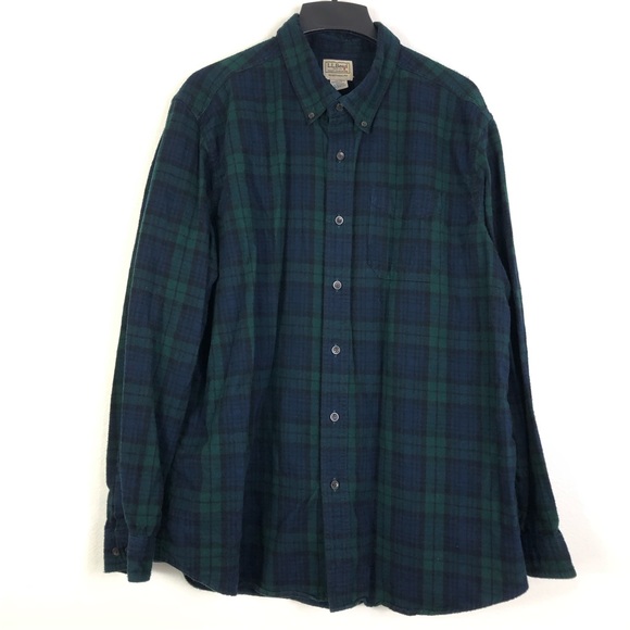L.L. Bean | Shirts | Ll Bean Mens Xl Traditional Fit Flannel Shirt ...
